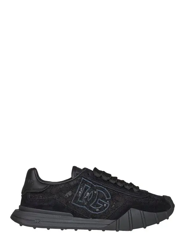 Dolce & Gabbana Dg Logo Detailed Sneakers - Black