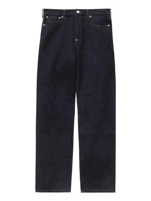 Kenzo Tulip Straight Fit Jeans In Japanese Denim - Black