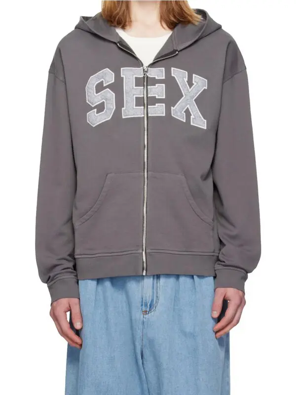 CARNE BOLLENTE Zip Up Hoodie - Gray