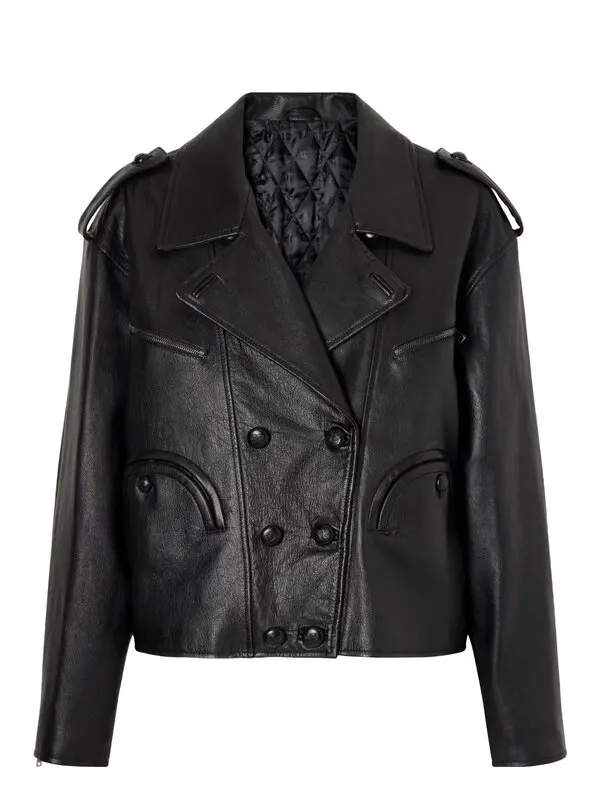 BLAZÉ MILANO Mick Leather Jacket - Black