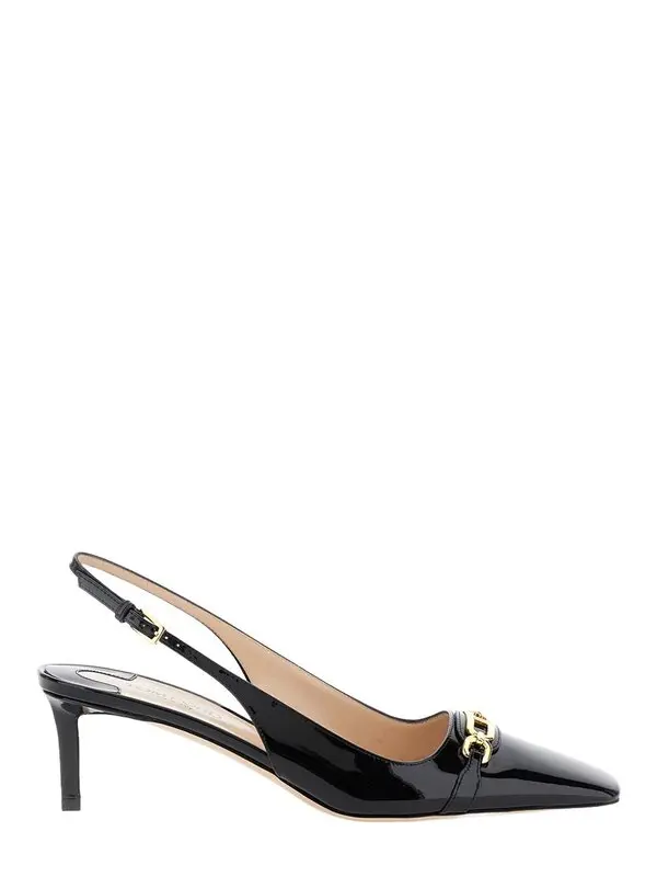 TOM FORD Square-toe Slingback Pumps With Buckled Detail - Black