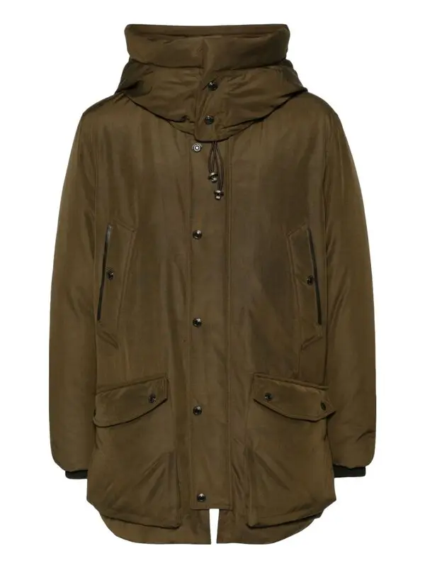 TOM FORD Hooded Puffer Jacket - Khaki