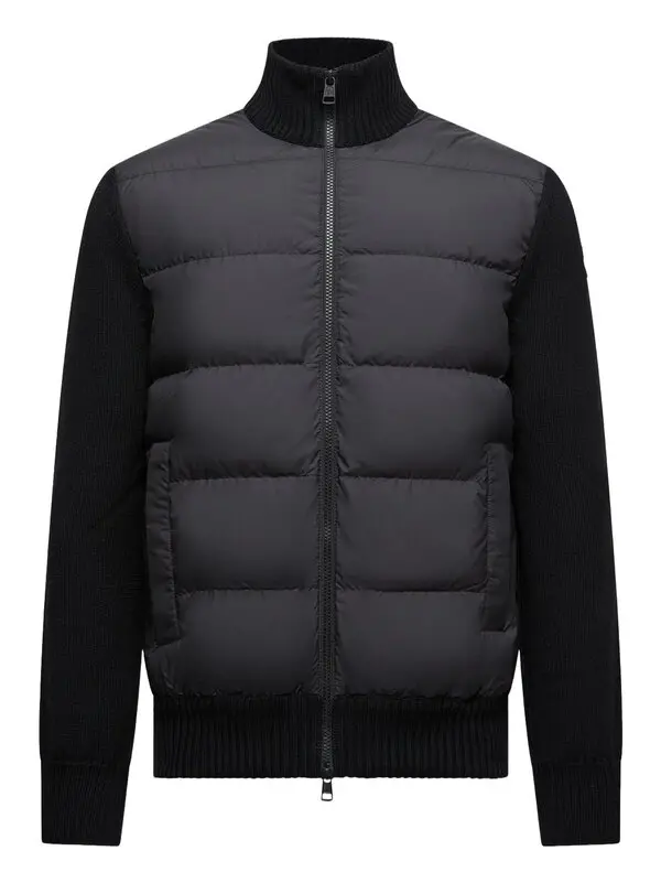 Moncler Padded Zip-up Cardigan - Black