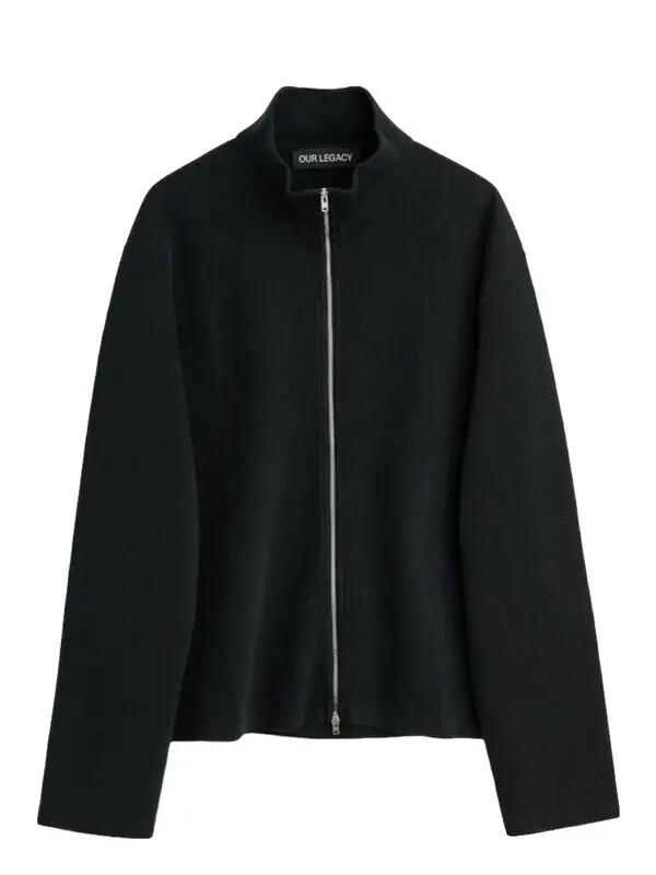 Our Legacy Shrunken Full-zip Cardigan - Black