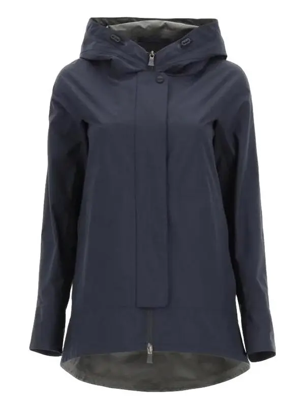 Herno Hooded Rain Jacket - Black