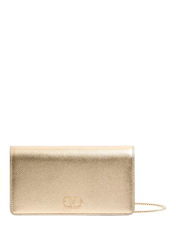 Valentino Garavani Mini Leather Vlogo Signature Shoulder Bag - Pink