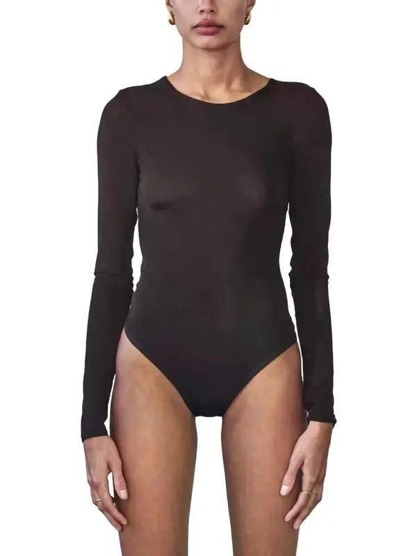 ARTEMIS DICIERO Dasha Long-sleeve Bodysuit - Black