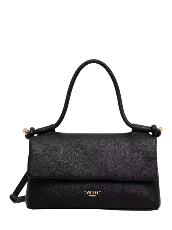 TWINSET Logo-plaque Shoulder Bag - Black