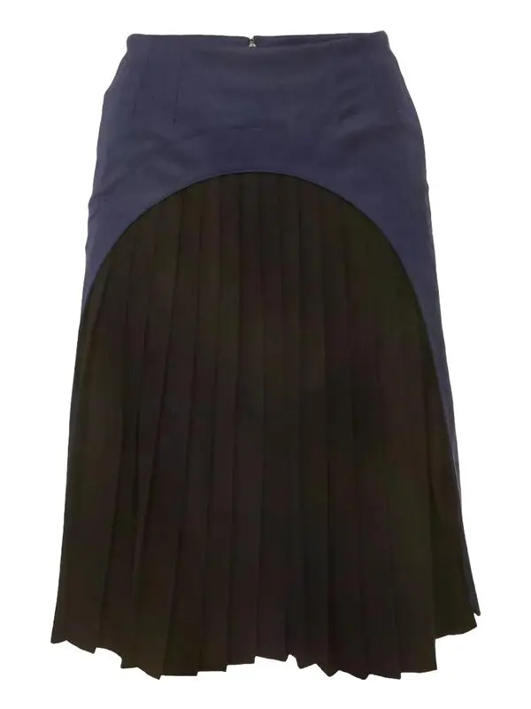 Fendi Pleated Panel Mini Skirt - Blue