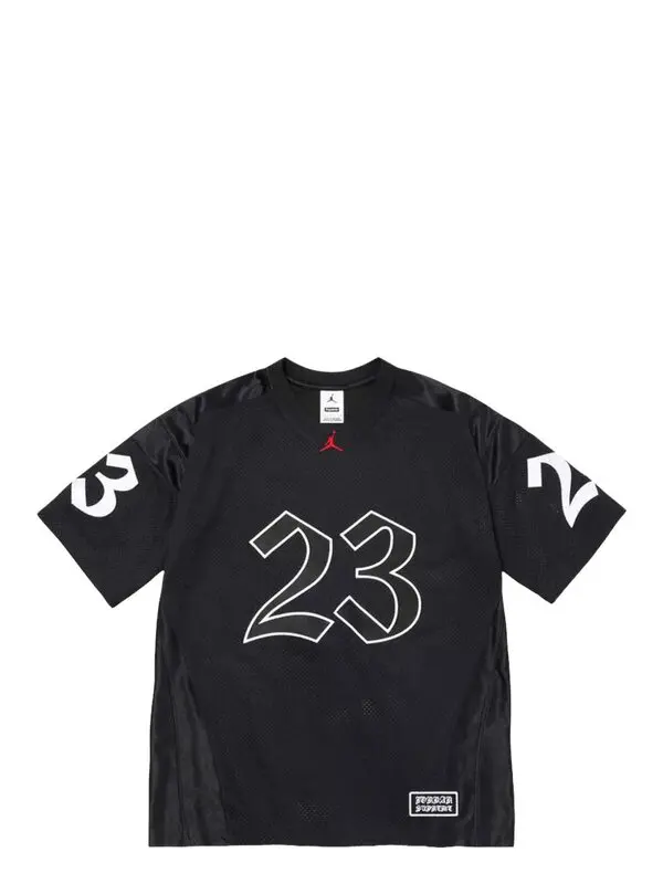 Supreme X Jordan Warm Up Short-sleeve T-shirt - Black