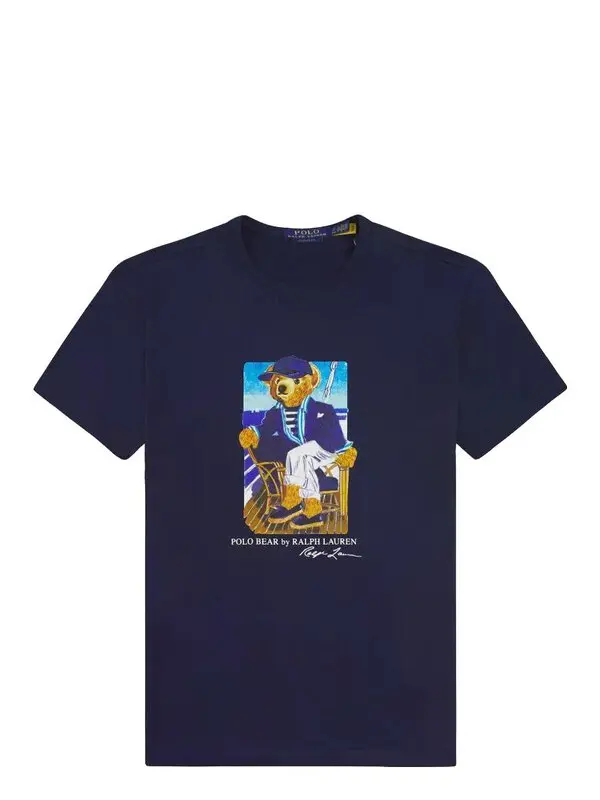 Polo Ralph Lauren Bear-print T-shirt - Blue