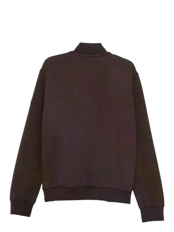 Karl Lagerfeld Monogram Print Zip-up Bomber Jacket - Brown