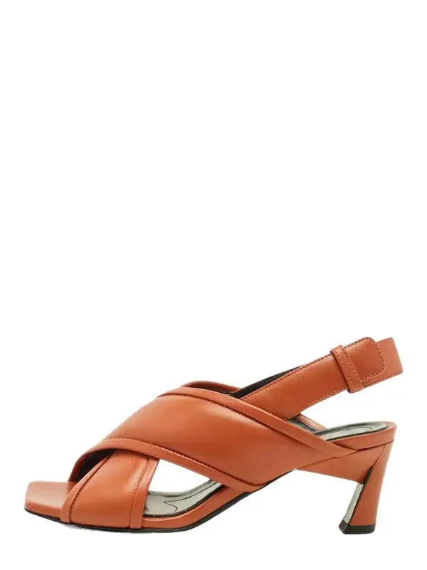 Marni Crisscross Heeled Sandals - Brown