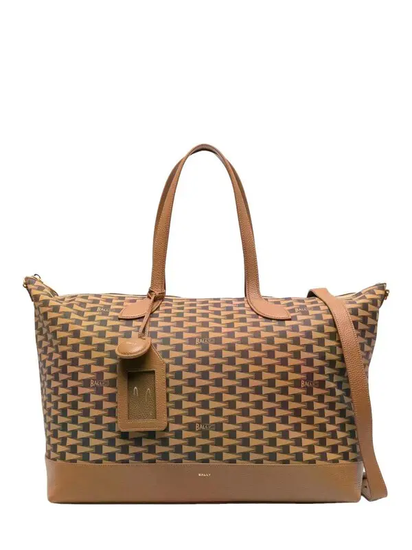 Bally Large Monogram Tote Bag - Brown
