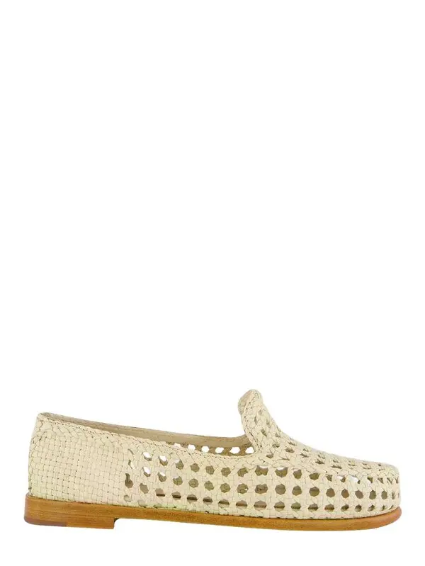 Dragon Diffusion Dolly Leather Loafers - White