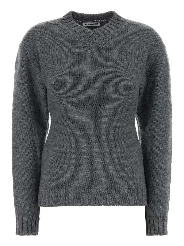 JIL SANDER Wool Sweater - Gray
