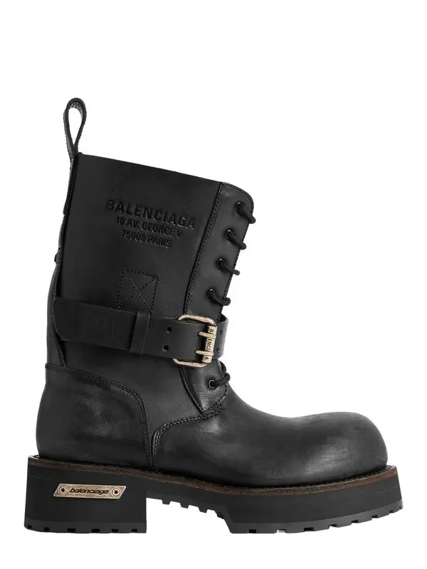 Balenciaga Venom Lace-up Bootie - Black