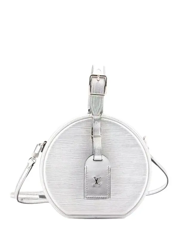 LOUIS VUITTON Petite Boite Chapeau Epi Leather Satchel - Silver