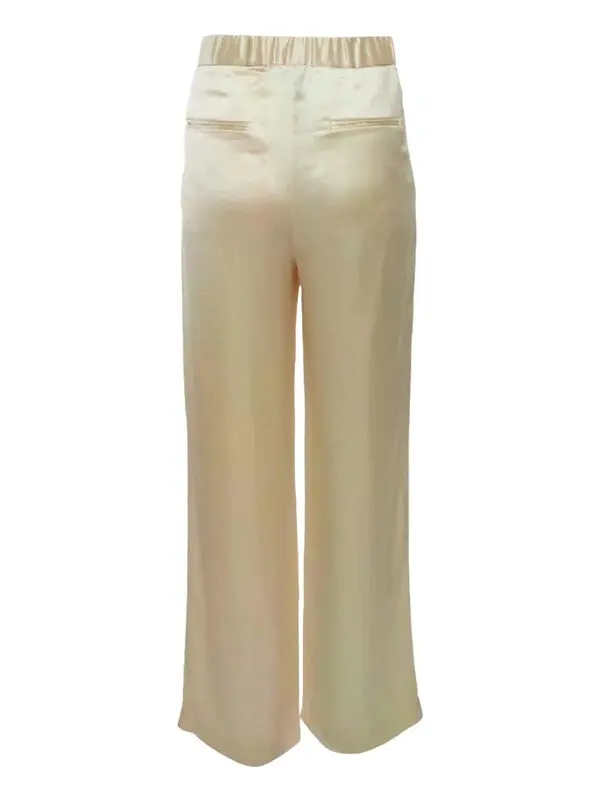 NORA Wide-leg Pleated Trousers - Neutrals