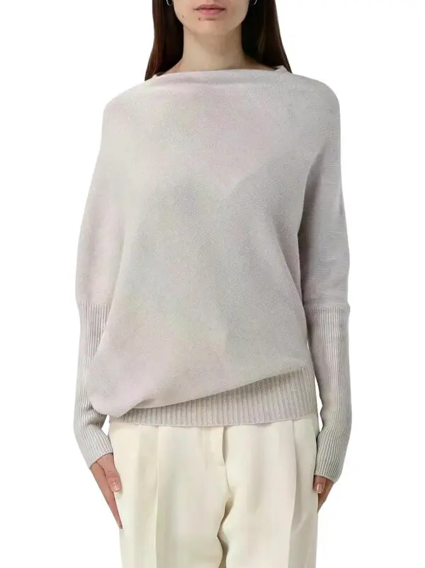 Agnona Asymmetric Cashmere Jumper - Neutrals