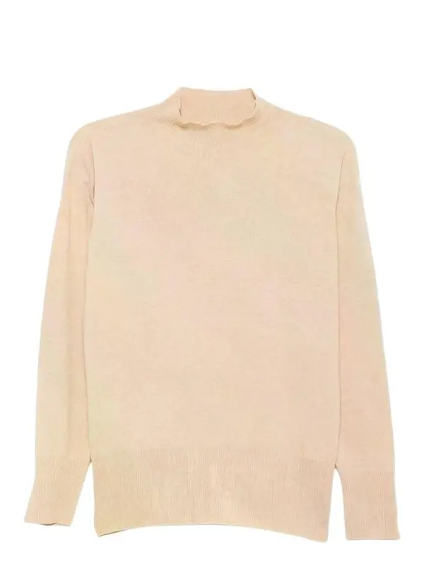 SERGIO MORETTI FIRENZE Mock Neck Sweater - Neutrals