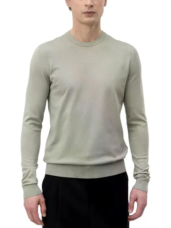Hugo Logo Patch Sweater - Green