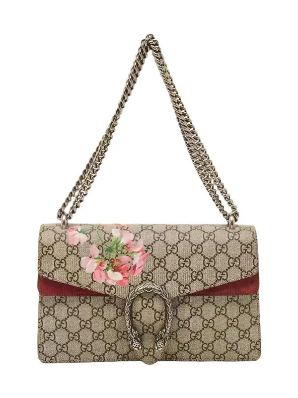 Gucci Dionysus Blooms Gg Supreme Shoulder Bag - Neutrals