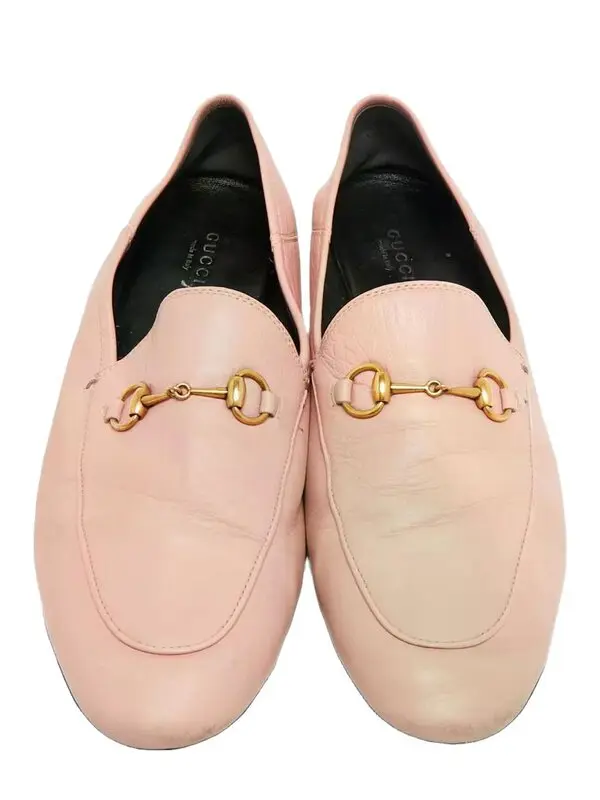 Gucci Jordaan Leather Loafers - Pink