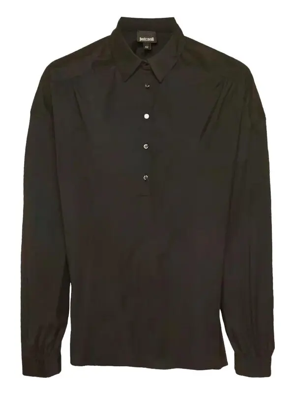 Just Cavalli Stretch-crepe Tunic - Black