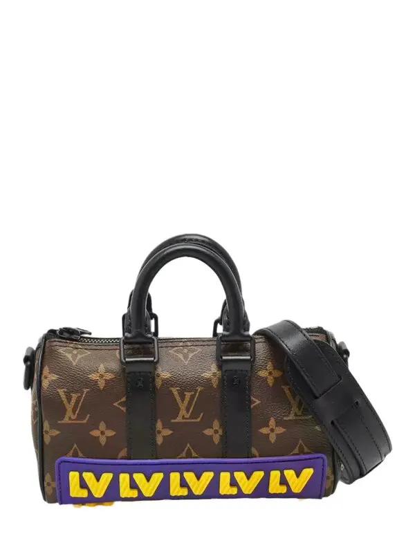 LOUIS VUITTON Keepall Monogram Canvas Tote Bag - Brown