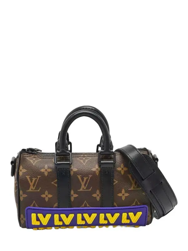 LOUIS VUITTON Keepall Monogram Canvas Tote Bag - Brown