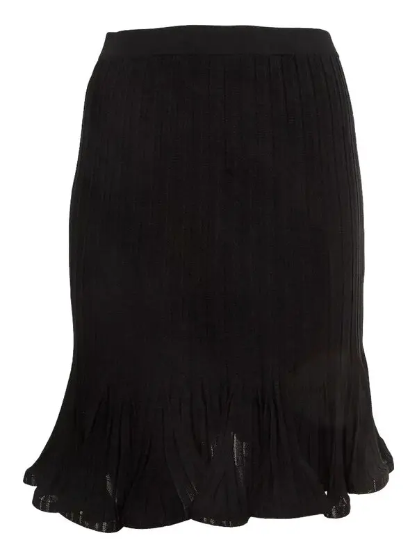 Givenchy Pleated Flared Mini Skirt - Black