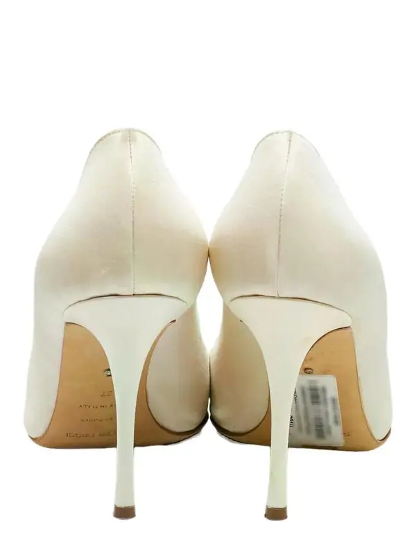 SERGIO ROSSI Beige Satin Pumps - Neutrals
