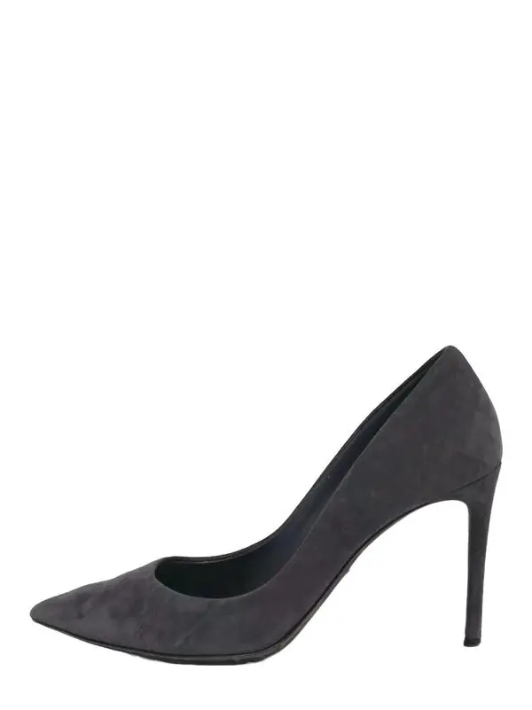 Dolce & Gabbana Suede Pointed-toe Stiletto Pumps - Grey