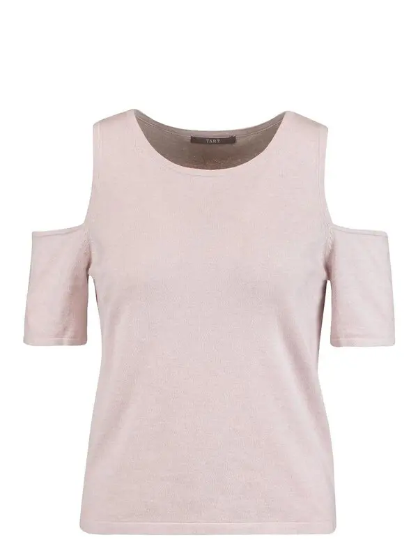 TART COLLECTIONS Sophia Cold Shoulder Sweater - Blush