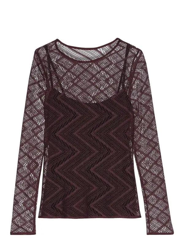Bailey 44 Lace Top - Grape