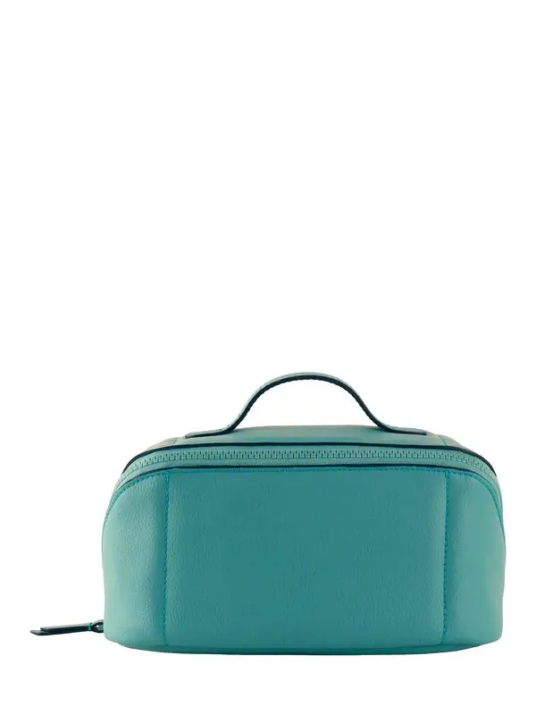 Pack'n Travel Turquoise Makeup Bag With Top Handle - Green
