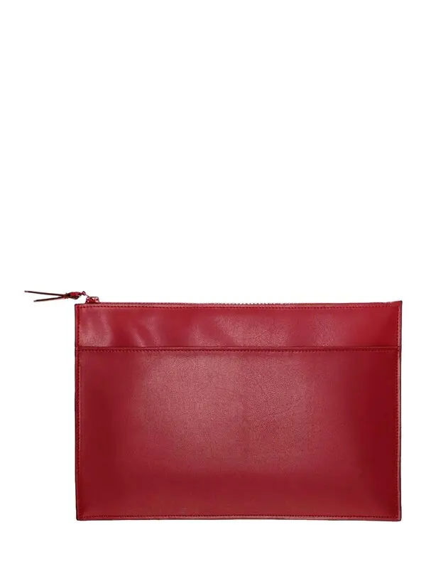 PACK'N TRAVEL Recycled Vegan Leather Clutch - Red