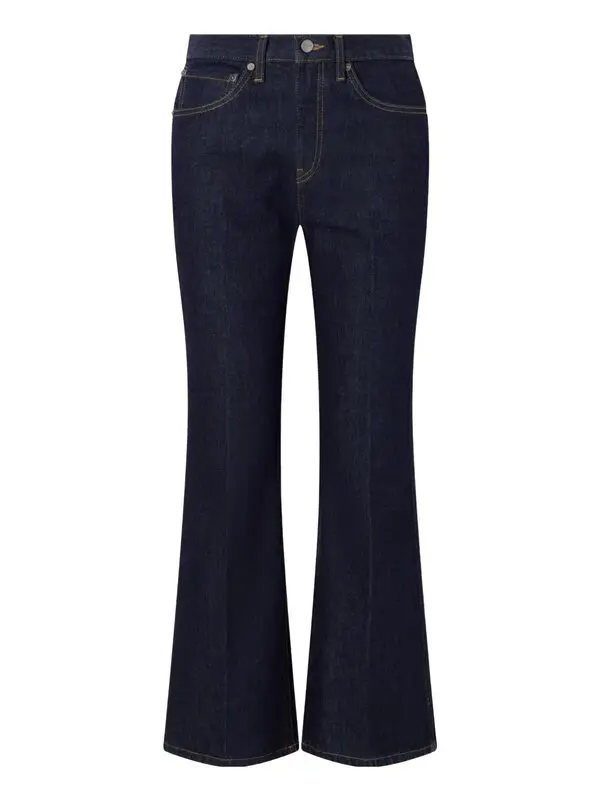 Khaite Clara Mid-rise Flared Jeans - Indigo