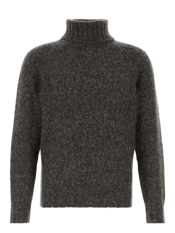 Brunello Cucinelli Long Sleeve Turtleneck Jumper - Grey