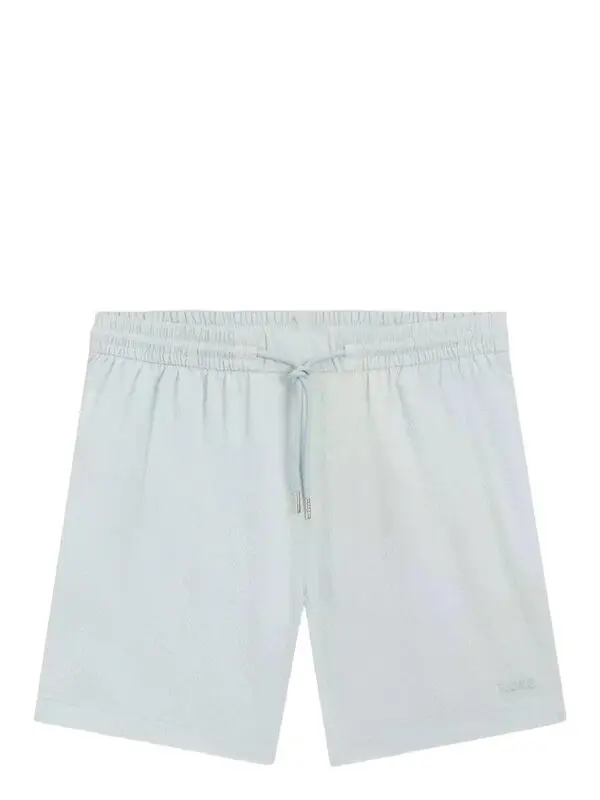 BOSS Seersucker Swim Shorts - Blue