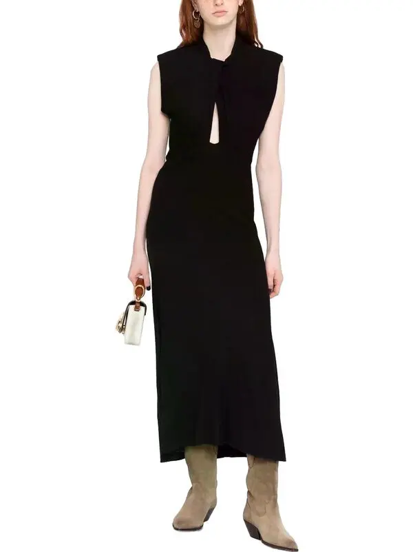 Isabel Marant Étoile Rabea Twist-detail Cut-out Long Dress - Black