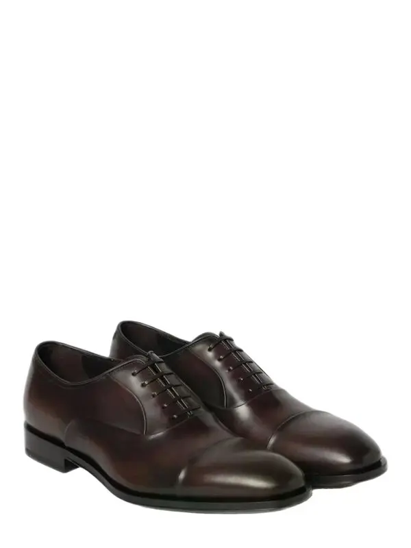 FERRAGAMO Cap-toe Oxford Shoes - Brown