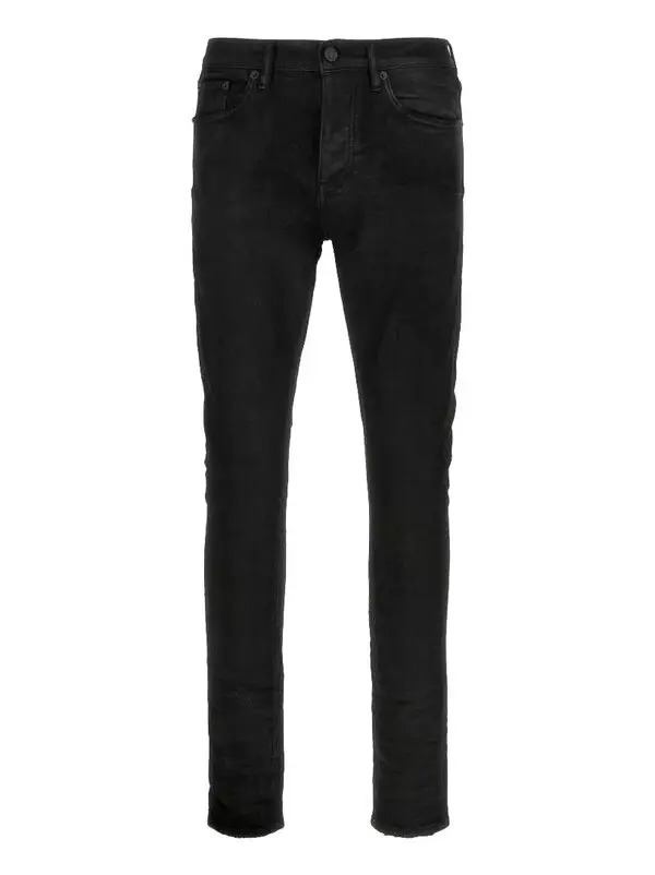 PURPLE BRAND P001 Logo-patch Jeans - Black