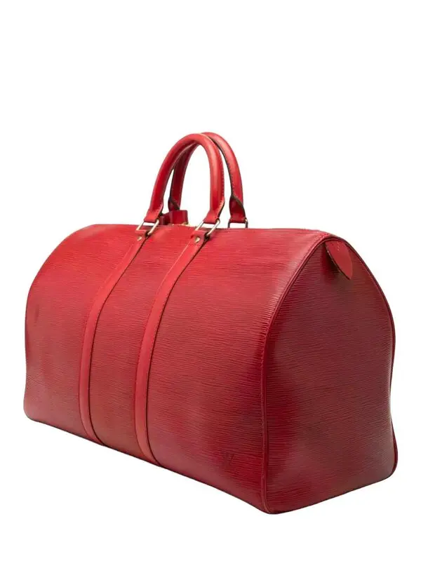 LOUIS VUITTON Epi Keepall 45 Travel Bag - Red