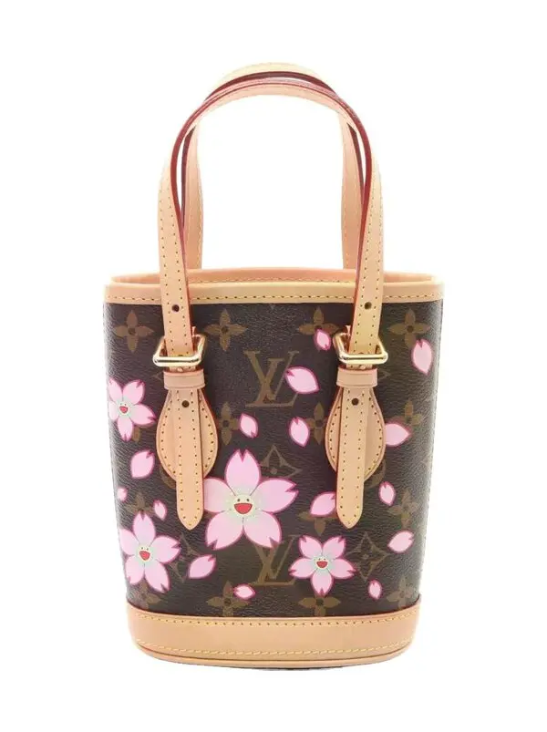 LOUIS VUITTON Monogram Cherry Blossom Handbag - Brown