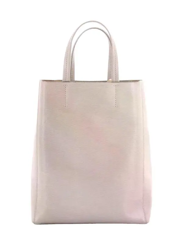 Celine Vertical Cabas Grained Calfskin Tote Bag - Grey