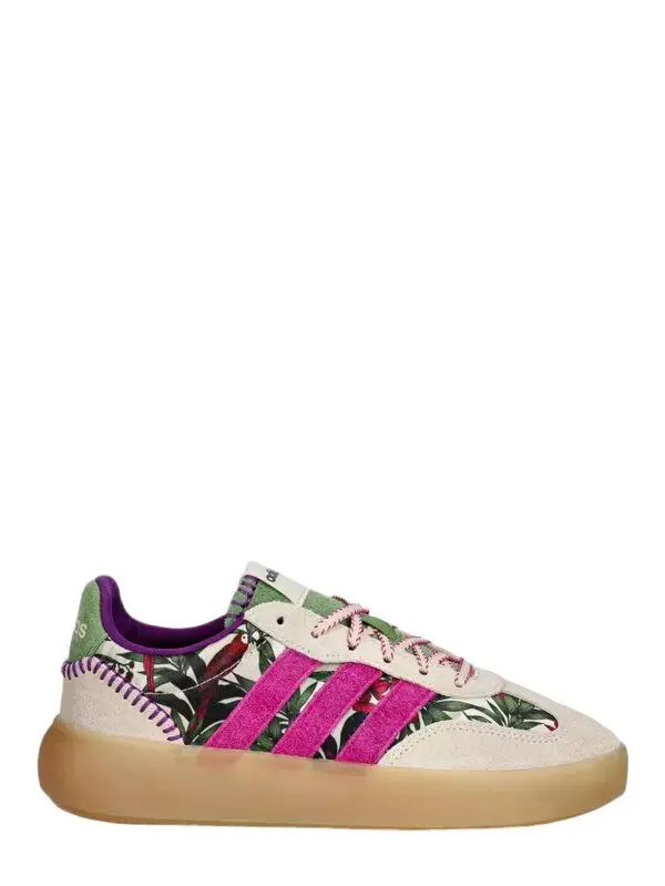 Adidas Floral Print Whipstitch Trim Sneakers - Neutrals