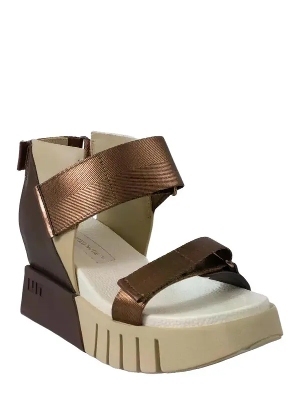 United Nude Delta Run Platform Sandals - Brown