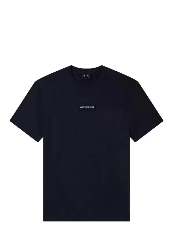 Armani Exchange Logo-patch T-shirt - Blue